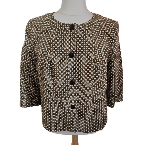 Talbots | Jackets & Coats | Talbots Woman Jackie Fit Blazer 8w Brown ...